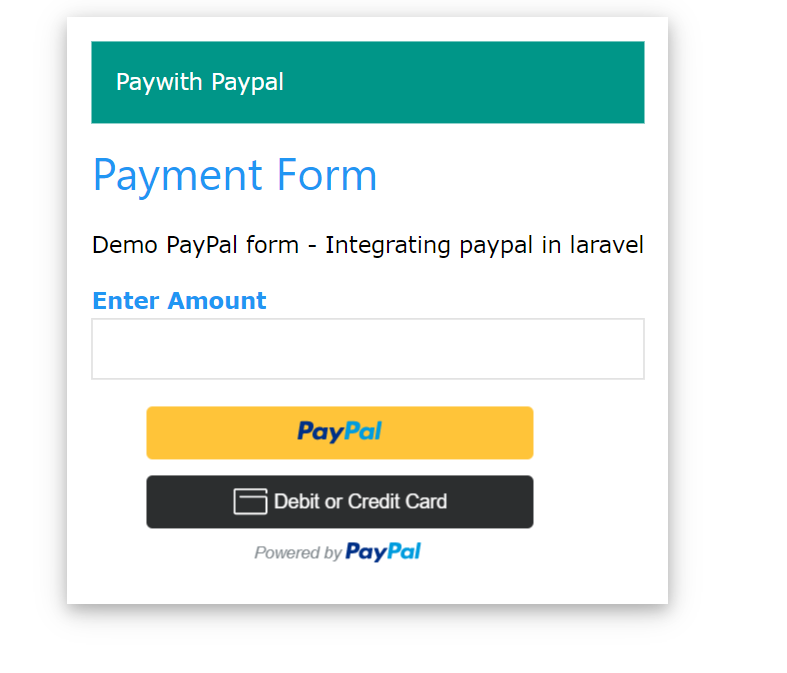 Laravel Paypal Integration Smart Button With Server Side Integration