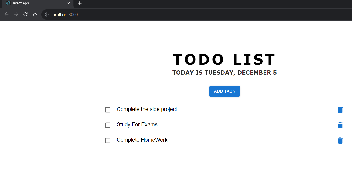 Build ToDo List App using Spring Boot and React Build ToDo List App using Spring Boot and React